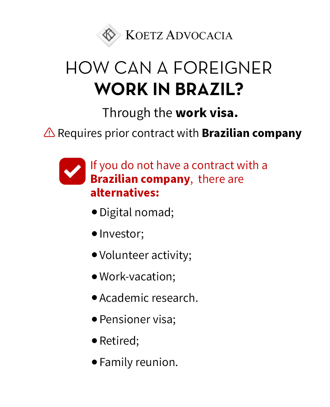 Brazilian work visa: what are the options and how to apply?